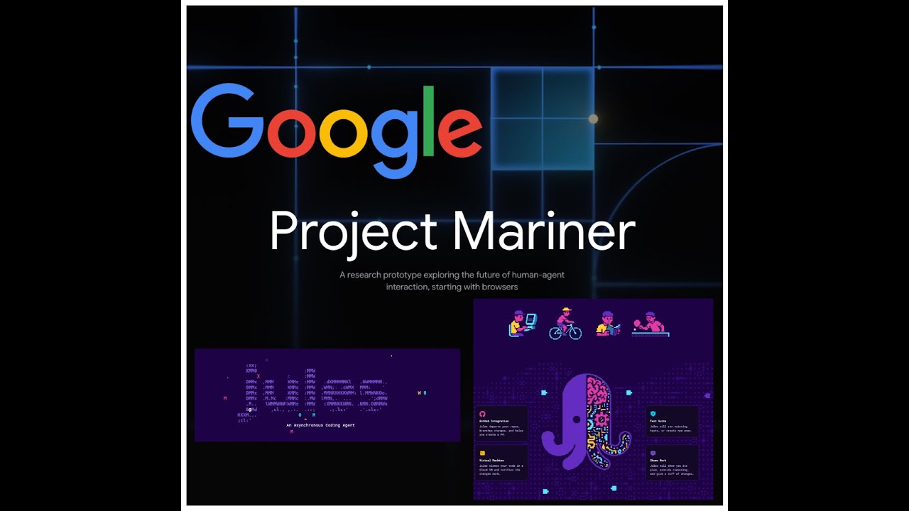 Google Project Mariner and Jules: analyzing public GitHub commit messages - YouTube