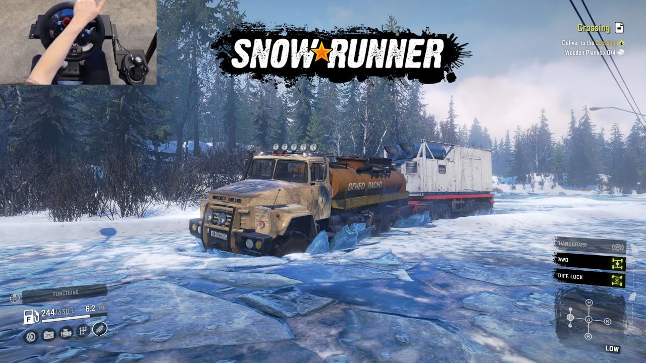 KrAZ-260 Generator Delivery - SnowRunner | Logitech G29 gameplay - YouTube