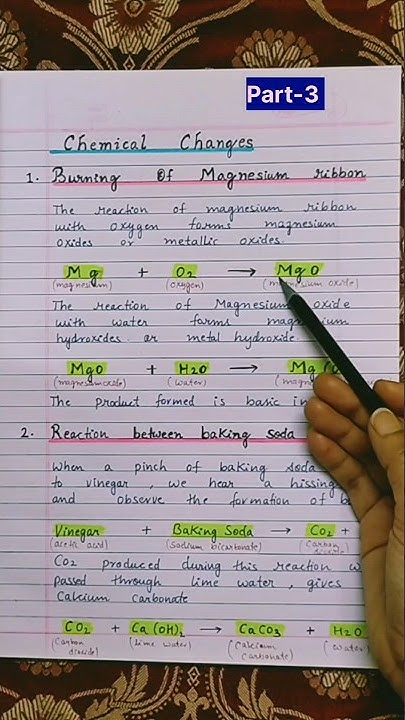 Physical and chemical changes Part-3 #chemistry #youtubeshorts #shorts ...