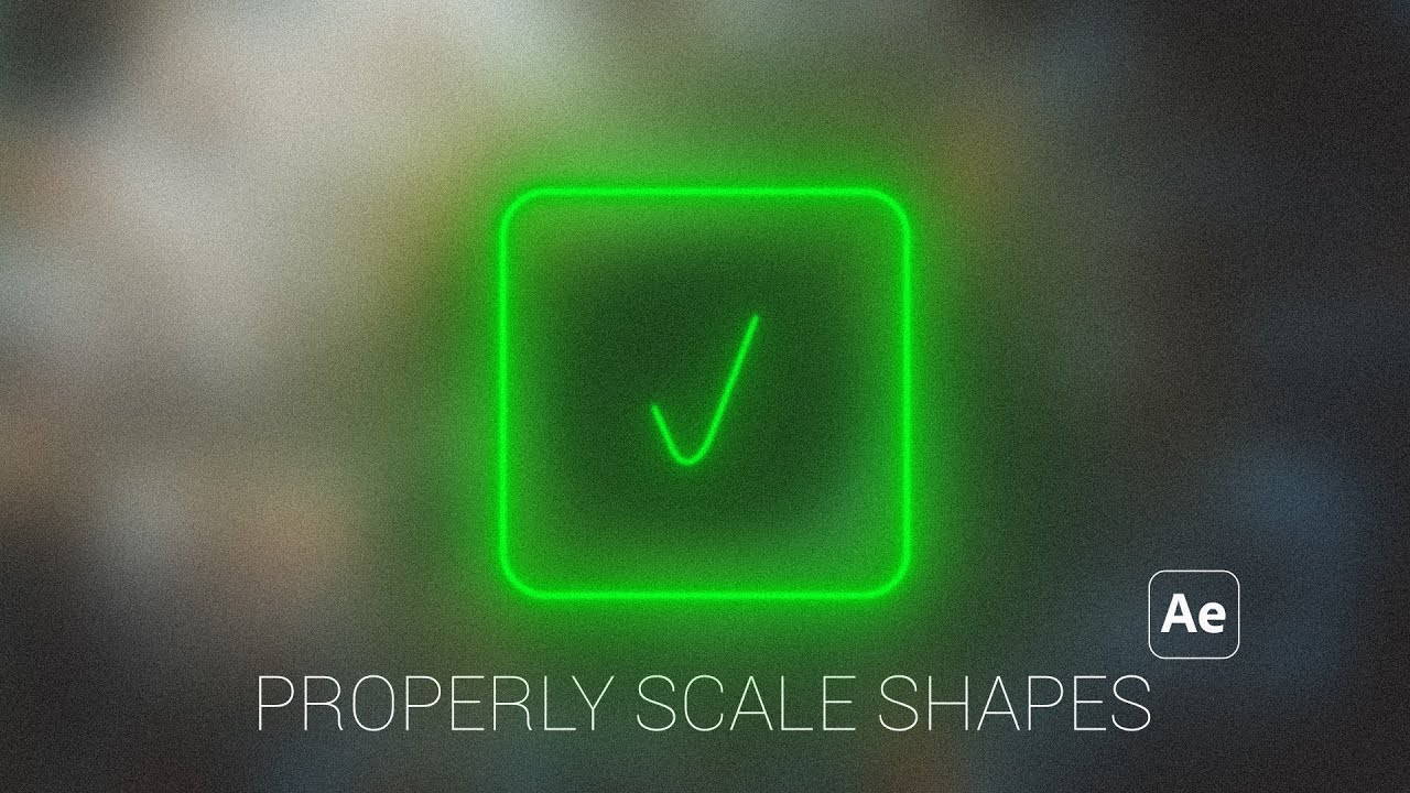 Quick Tips: Properly Scale Shapes In After Effects - YouTube