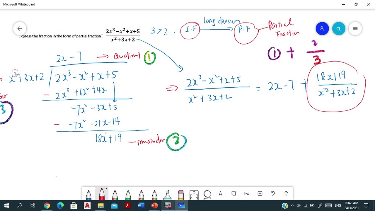 DBM10013 ENGINEERING MATHEMATICS 1 1 3 PARTIAL FRACTION IMPROPER dbm10013-engineering-mathematics-1-1-3-partial-fraction-improper