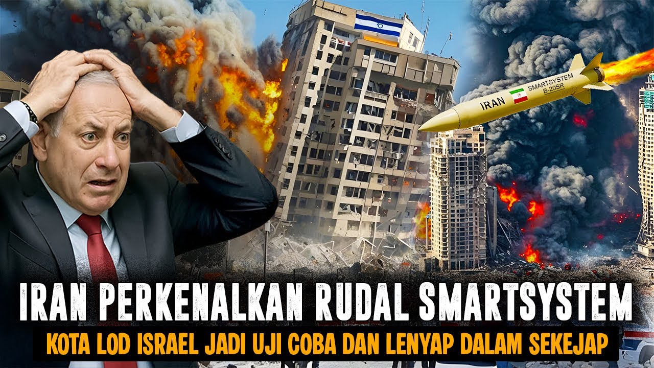 BARU TADI PAGI ‼️IRAN SERANG KOTA LOD ISRAEL DALAM UJI COBA RUDAL ...