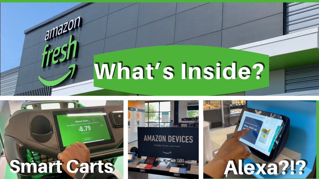 AMAZON FRESH GRAND OPENING! Smart carts, ask Alexa, digital checkouts ...