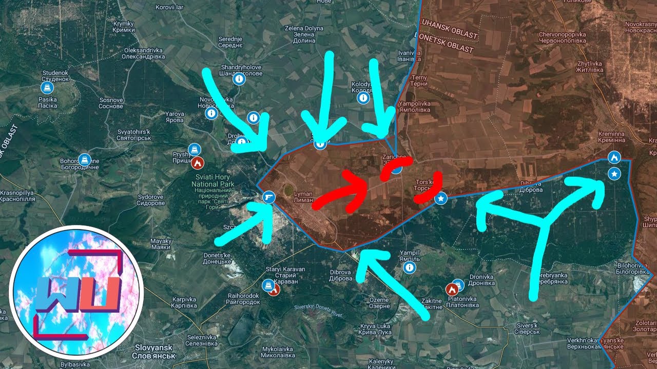 Lyman Counteroffensive Update | Only Lyman Left [Ukraine War Map ...