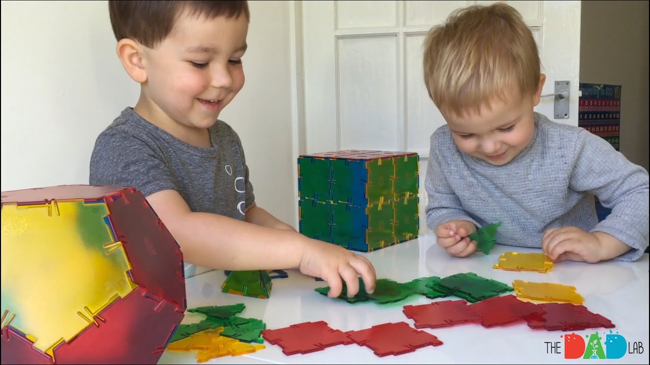 Translucent Polydron - educational toy for teaching shape and space ...