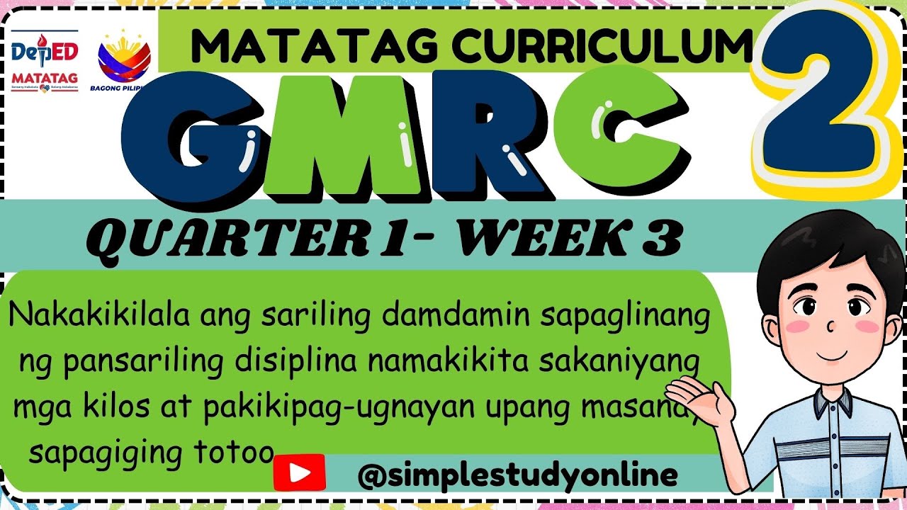 GMRC|GRADE 2 |QUARTER 1 |WEEK 3 |DAY 1-4 - YouTube