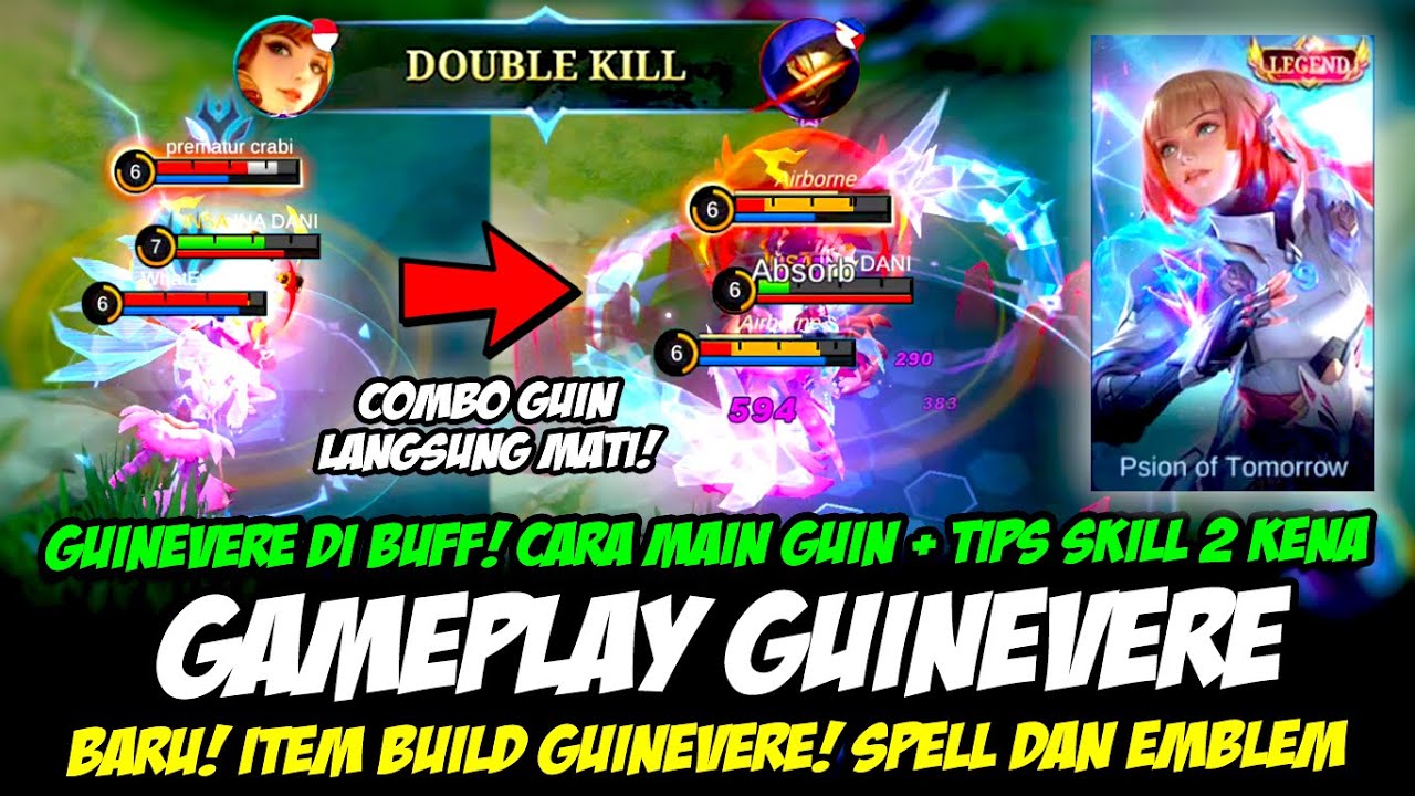 GAMEPLAY GUINEVERE BUFF CARA MAIN + COMBO GUINEVERE ITEM & BUILD GUINEVERE 2023 TUTORIAL ...