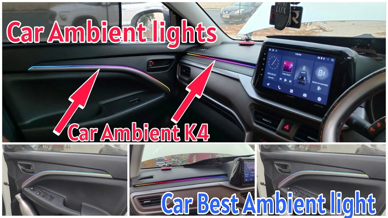 how to Car Ambient lighting, New Brezza Car Ambient lights, # ...
