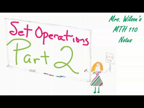 110 Notes Section 2.3 Set Operations Part 2 - YouTube