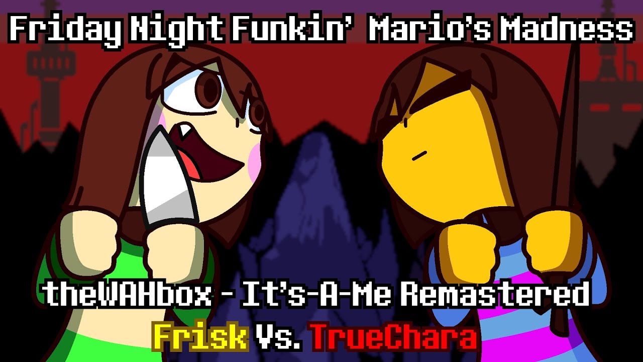 FNF Mario's Madness | It's A Me (Frisk vs Chara) Undertale - YouTube