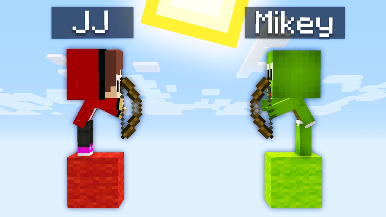 JJ Block VS Mikey Block Survival Battle in Minecraft Challenge (Maizen Mizen Mazien) Parody ...