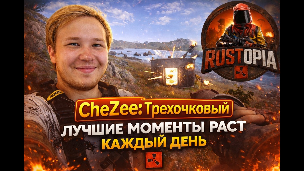 Rustopia | CheZee : Трехочковый | ЛУЧШИЕ МОМЕНТЫ RUST/РАСТ КАЖДЫЙ ДЕНЬ ...