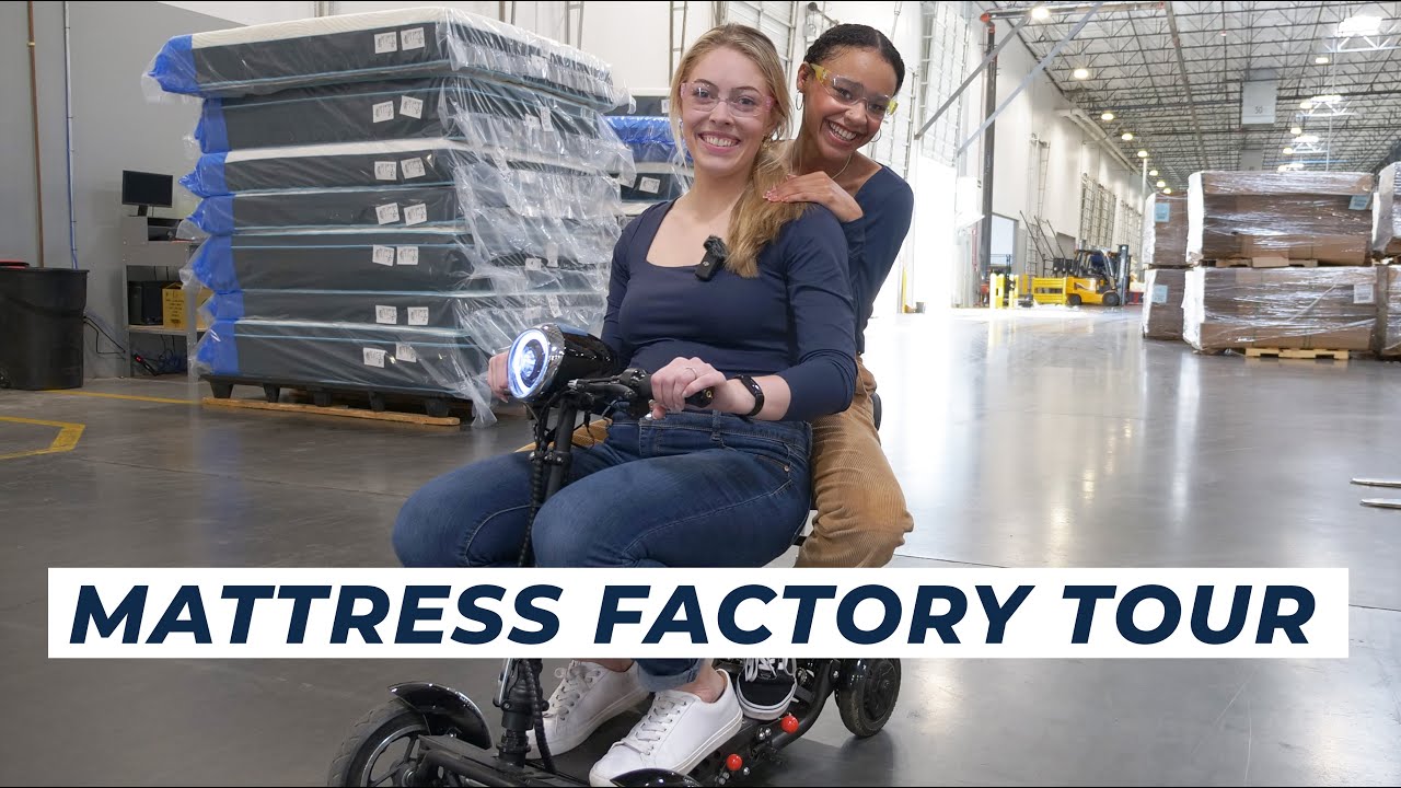How A Mattress Is Made - A Tour Of The Bear Mattress Factory! - YouTube
