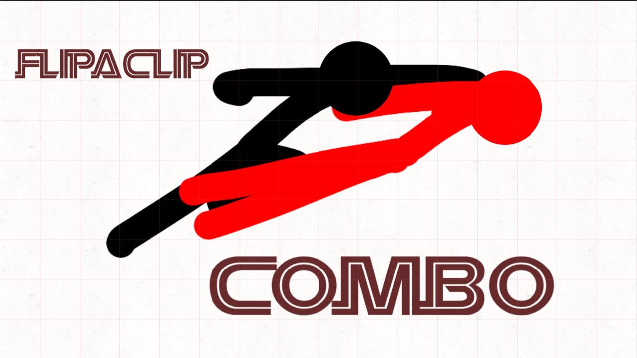 How to animate stickman combo (flipaclip) - YouTube