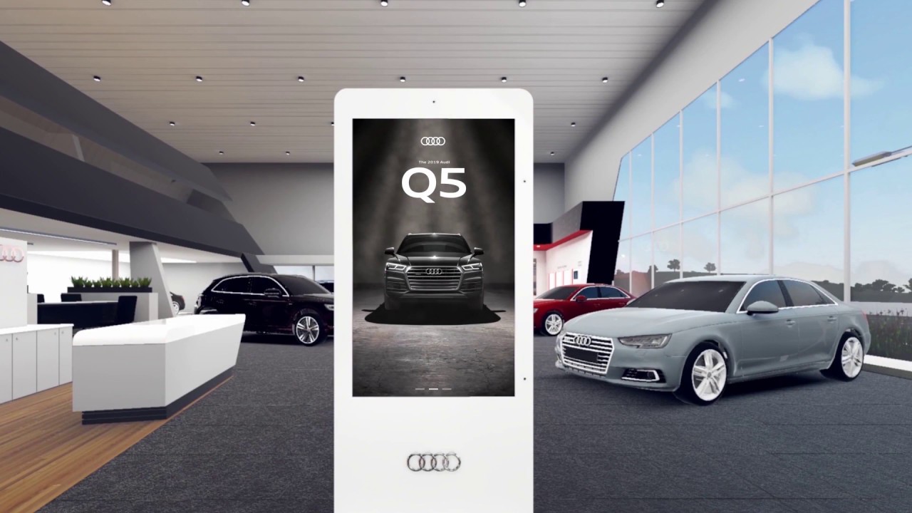 Audi Interactive Signage Fly-through - YouTube