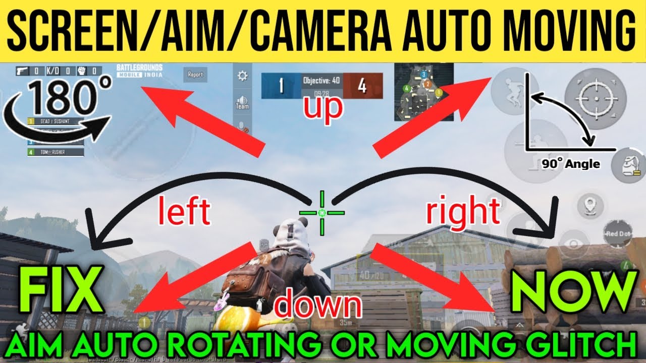 auto moving aim/screen/gyroscope auto rotating problem fix bgmi/pubg mobile | bgmi aim auto ...