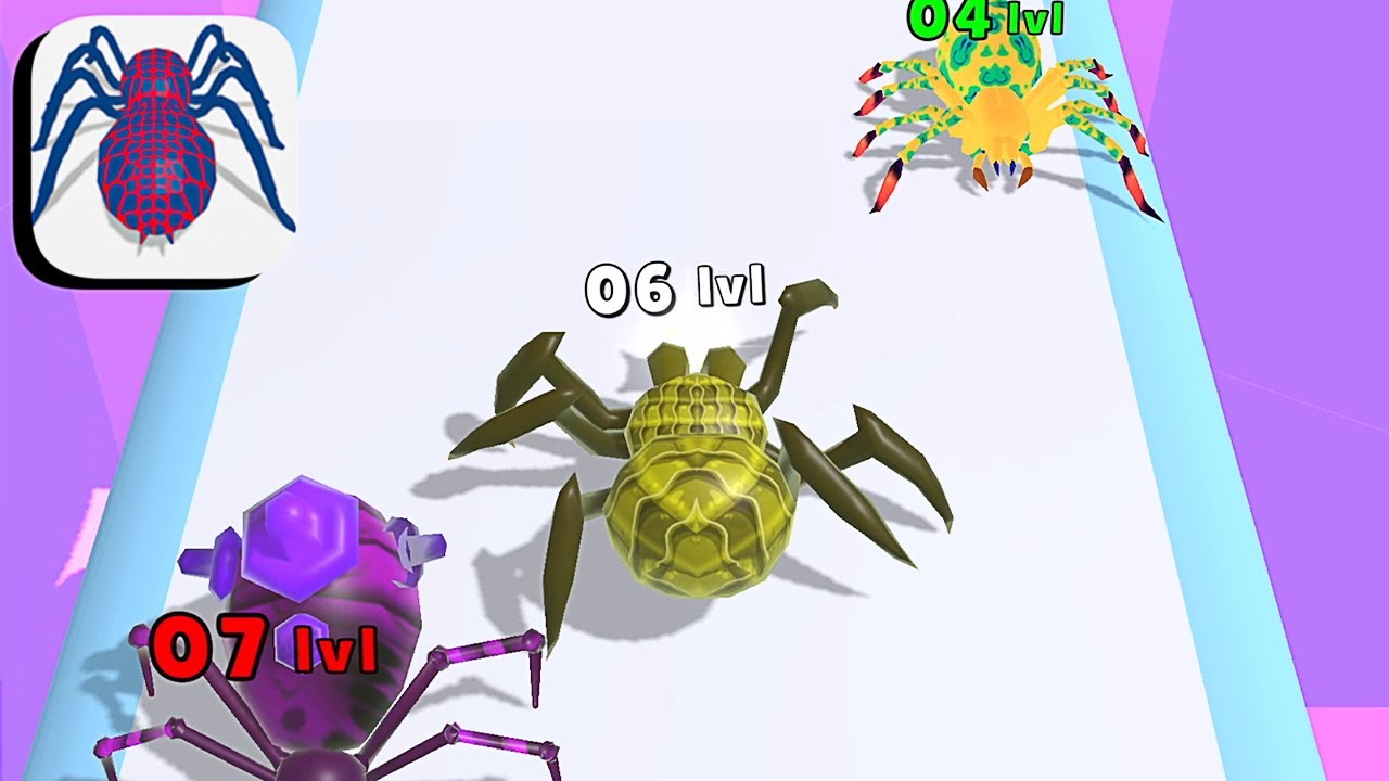 Spider Evolution Run - All Levels Gameplay Android,ios (Part 2) - YouTube