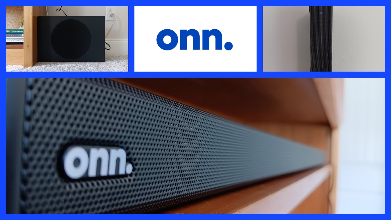 onn. 5.1 Ultra slim Surround Soundbar System - Setup and Review - YouTube