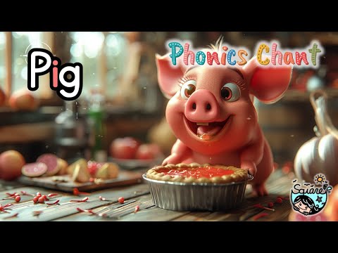 Pig｜Phonics Chant｜Short Vowel i & Long Vowel i_e ｜Color-Coded Phonics ...