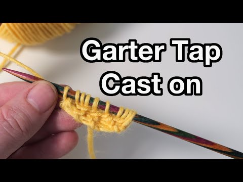Der Garter Tap Maschenanschlag| Garder Tap Cast on