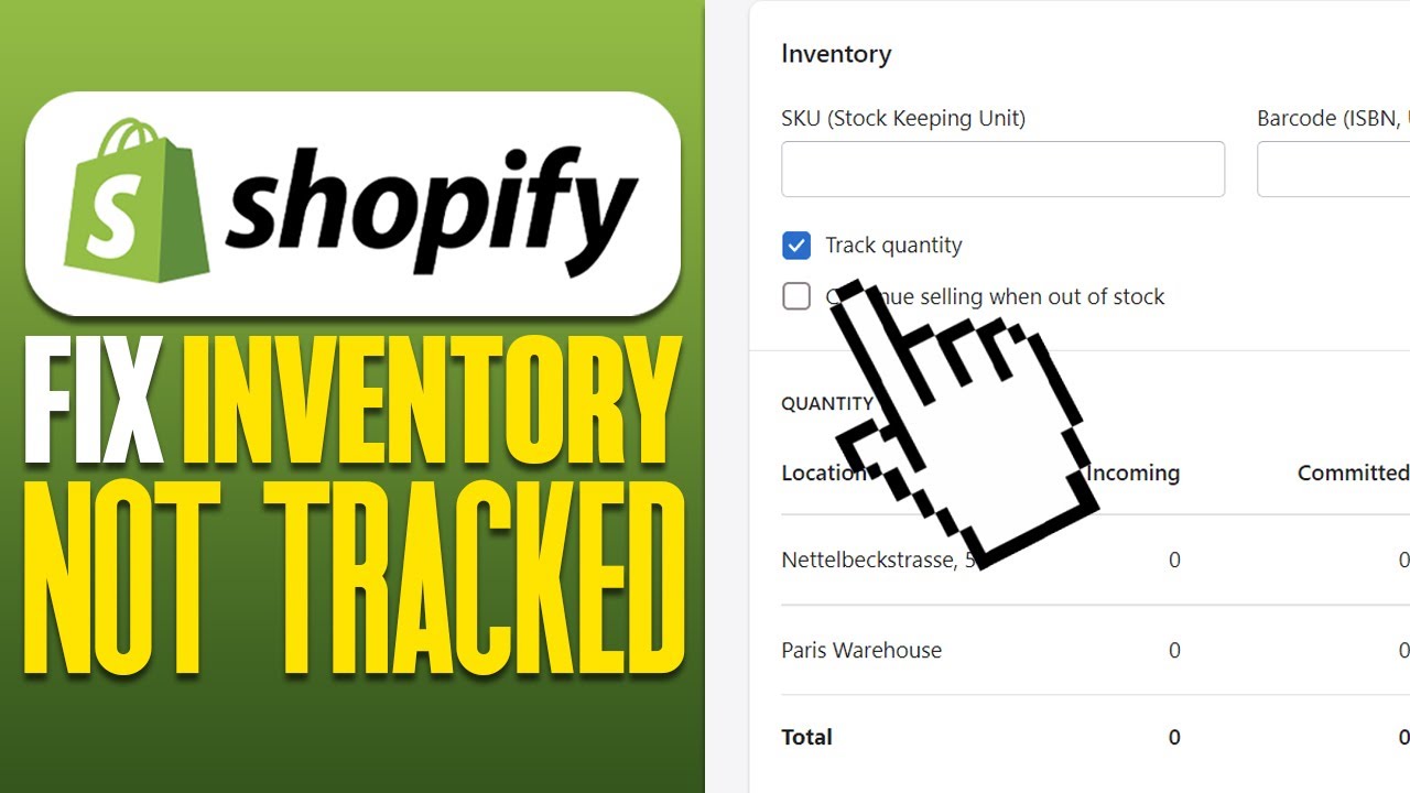 How To Fix Shopify Inventory Not Tracked (2025) - YouTube
