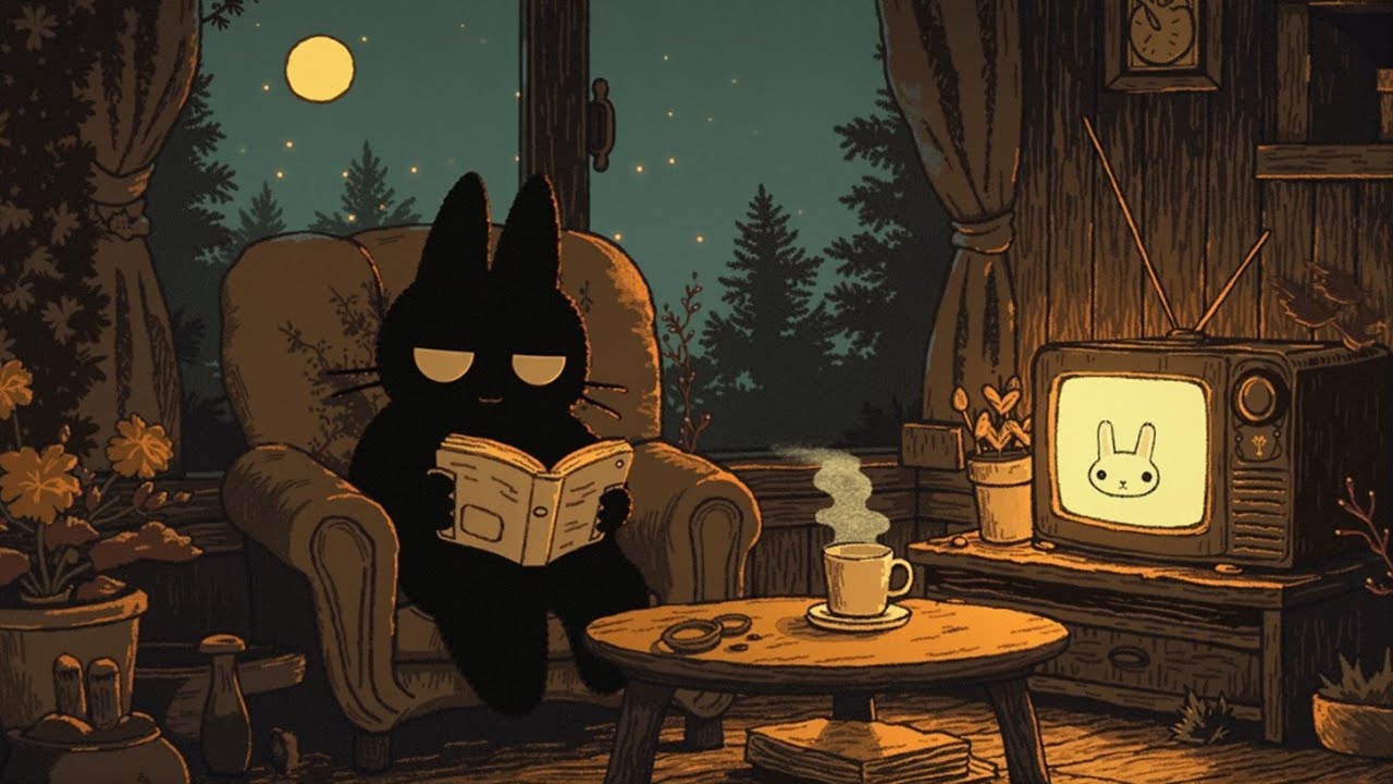 Find Your Focus 📚 Lofi Beats for Deep Study & Concentration 🌙 Cozy Cat ...