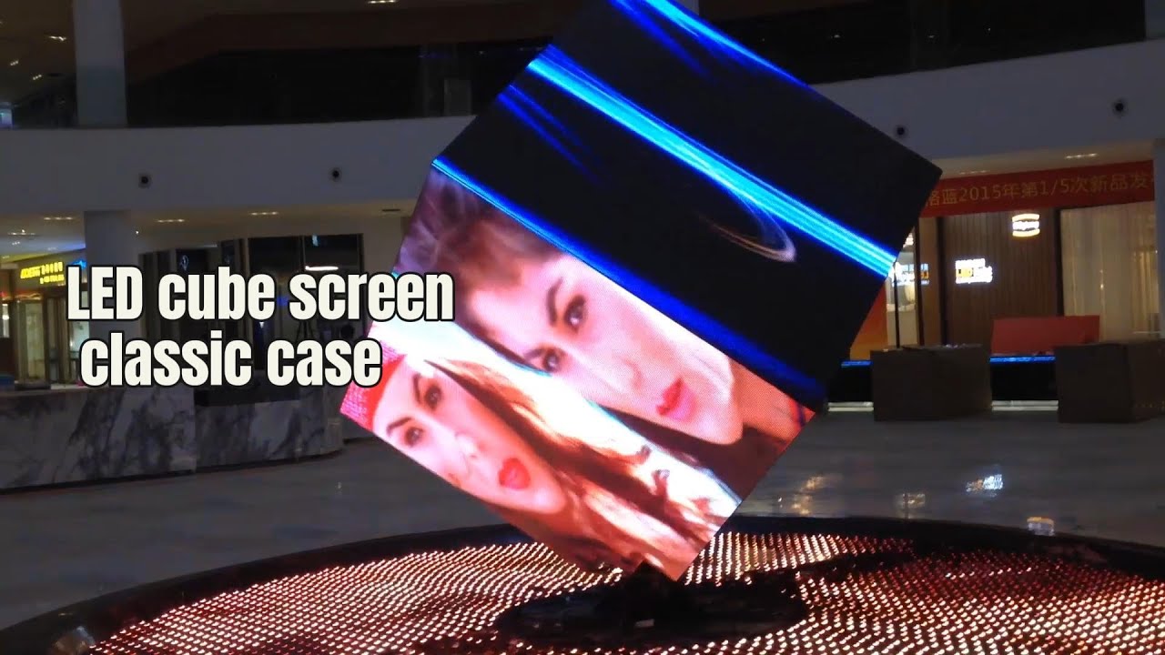 LED creative display of cube screen classic case - YouTube