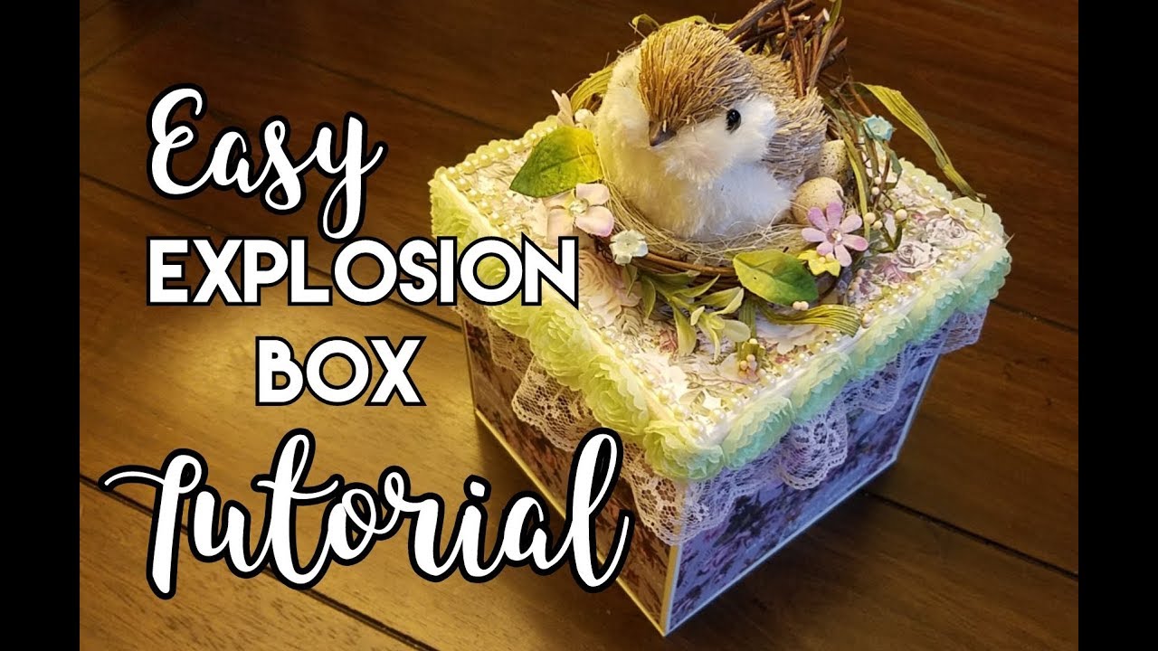 Easy Explosion Box Tutorial ~ Prima Lavender #PrimaDTCall - YouTube
