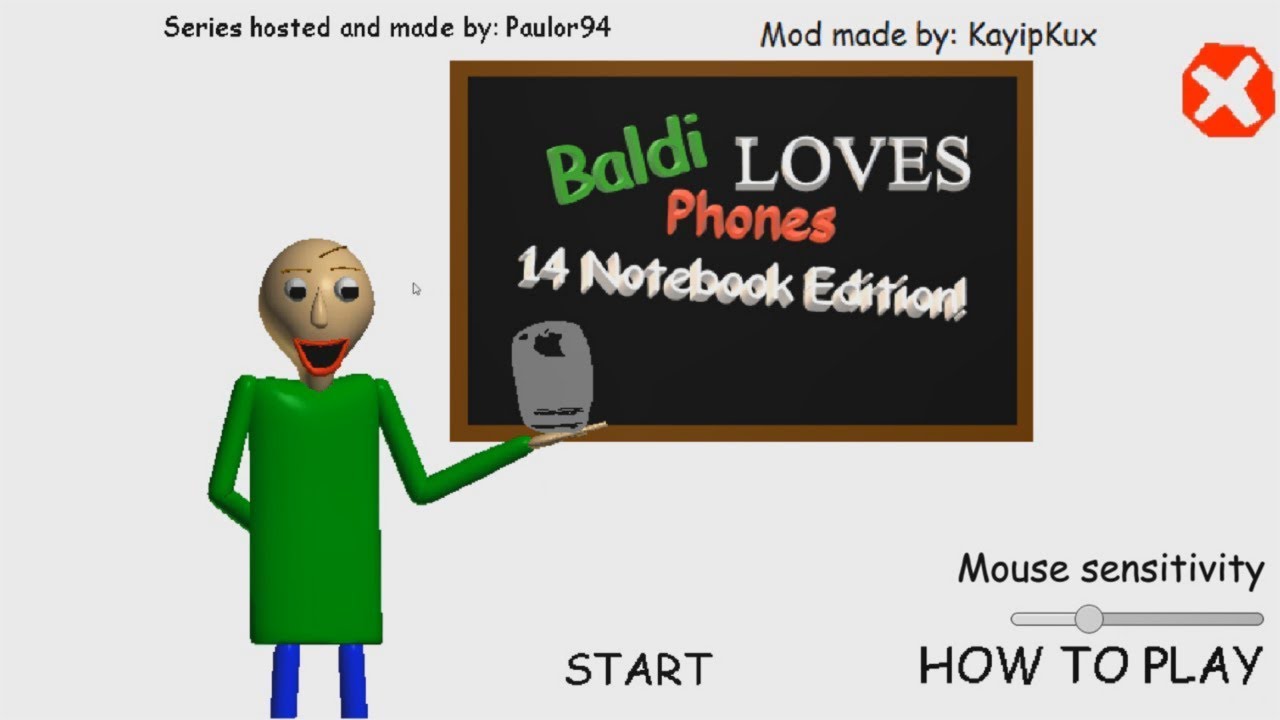 Baldi Loves Phones | 14 Notebook Edition | - YouTube