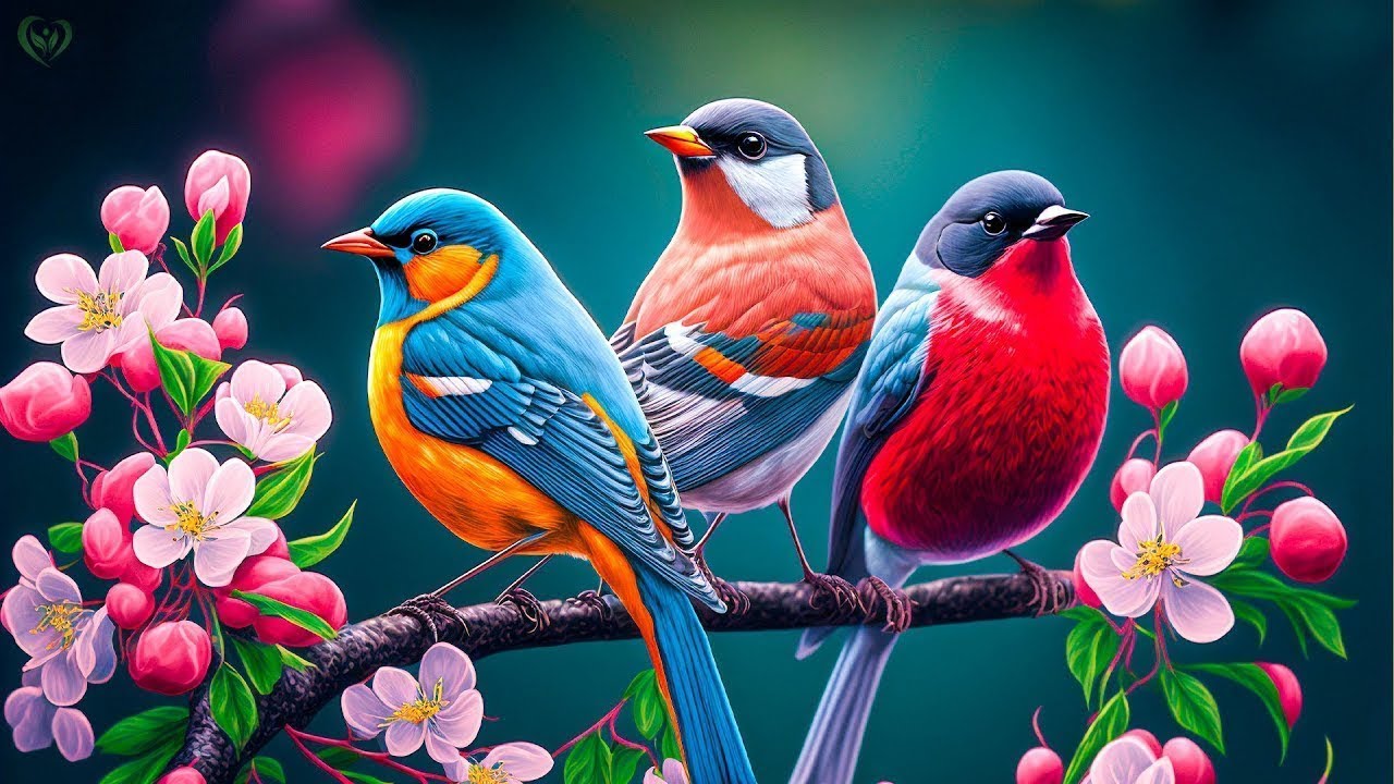 Beautiful singing of birds Relaxing sounds of nature Soothing bird ...