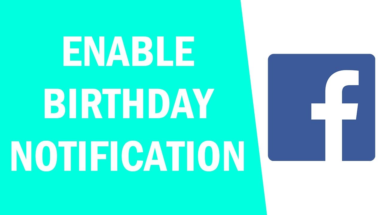 How to Enable Birthday Notification on Facebook! (2021) - YouTube