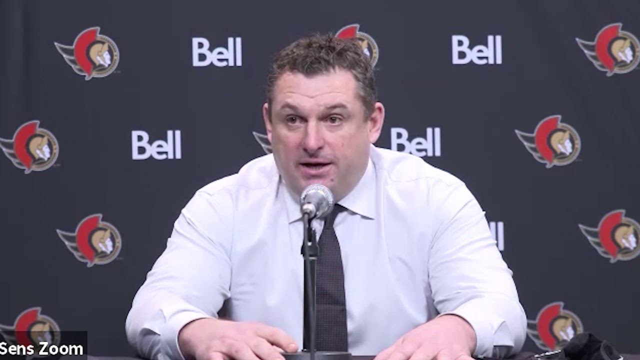 DJ Smith on Ottawa Senators: "We Got To Be Better" & Reviews Loss vs ...