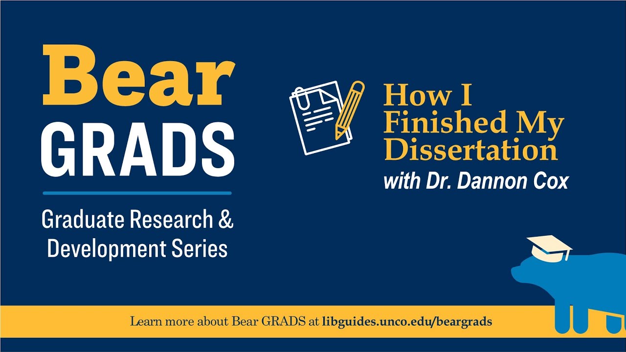 How I Finished My Dissertation - YouTube