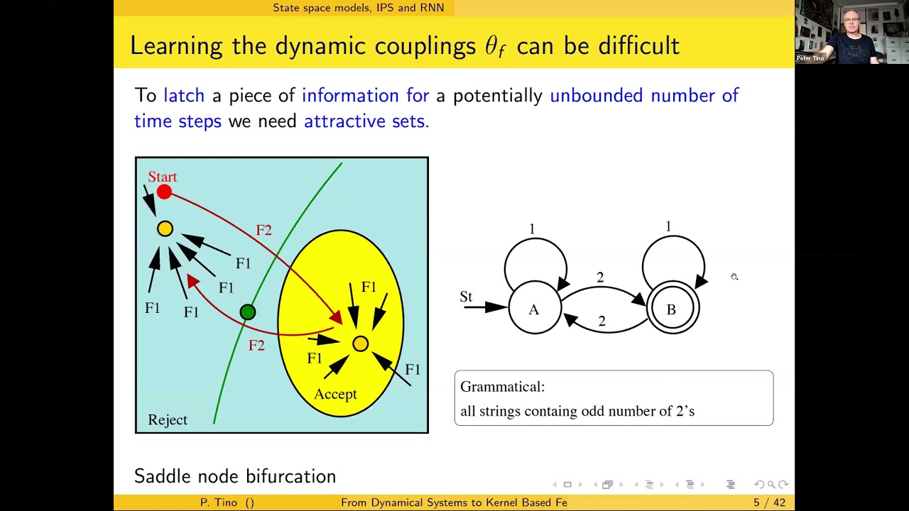 Peter Tino: From dynamical systems to kernel based feature spaces and ...
