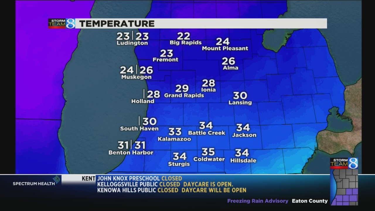Storm Team 8 Forecast Daybreak team coverage 011217 - YouTube