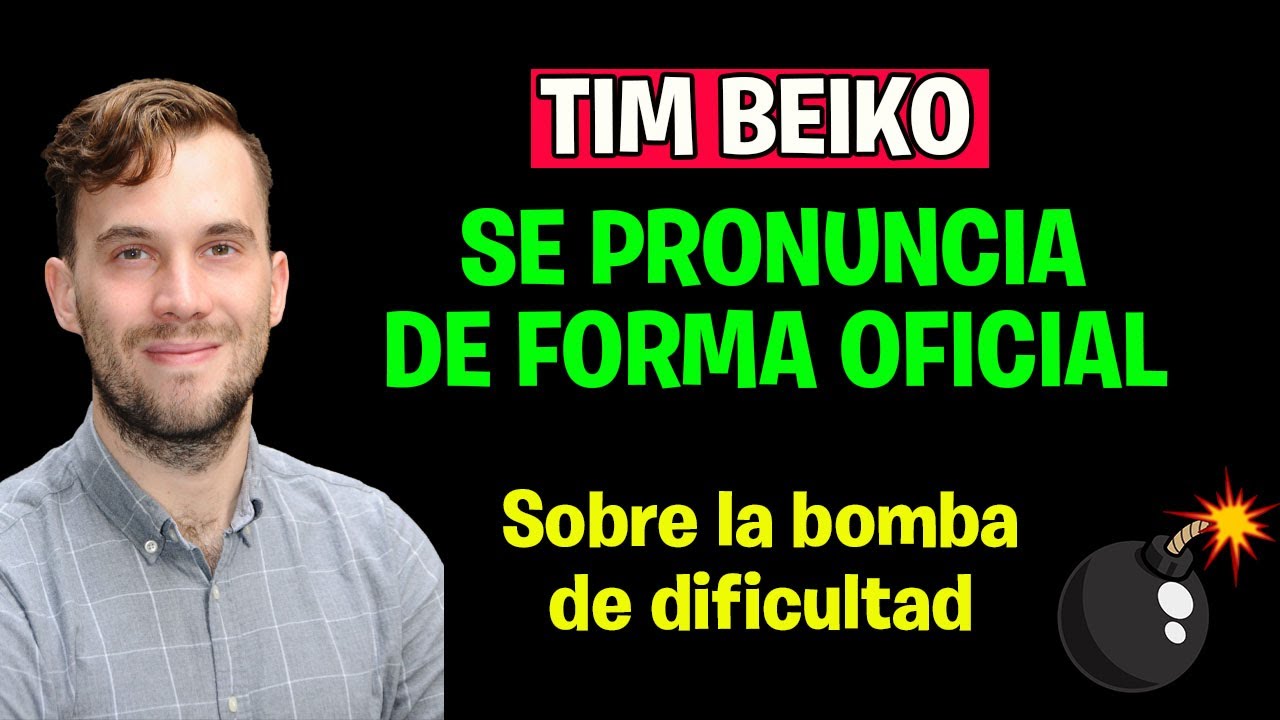 TIM BEIKO habla sobre la bomba de dificultad de Ethereum - YouTube