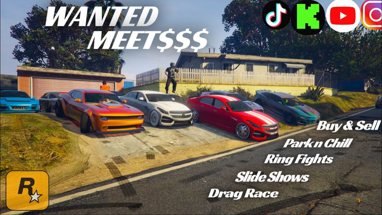 Car Meet | GTA 5 Online Live (PS5) | Trading | RP | Cruising | Car ...