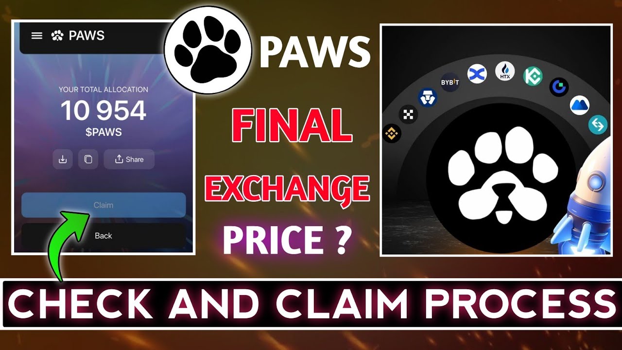 PAWS Airdrop Claim And Withdraw | Paws Airdrop Final Allocation Checker ...