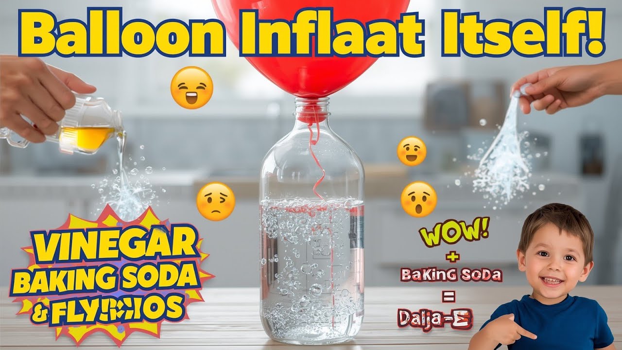 Self-Inflating Balloon | Easy Science Experiment at Home 🎈 - YouTube