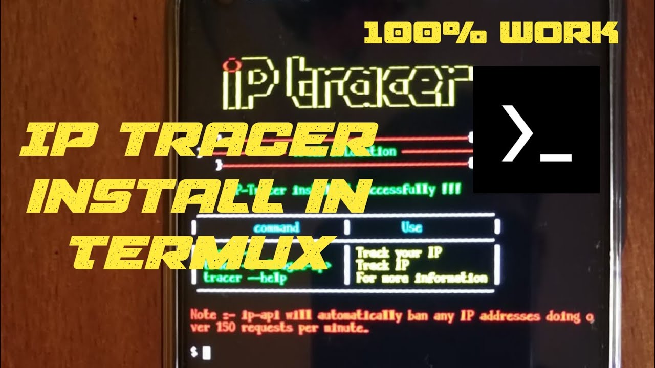 install IP tracer in Termux esiliye trace IP address - YouTube