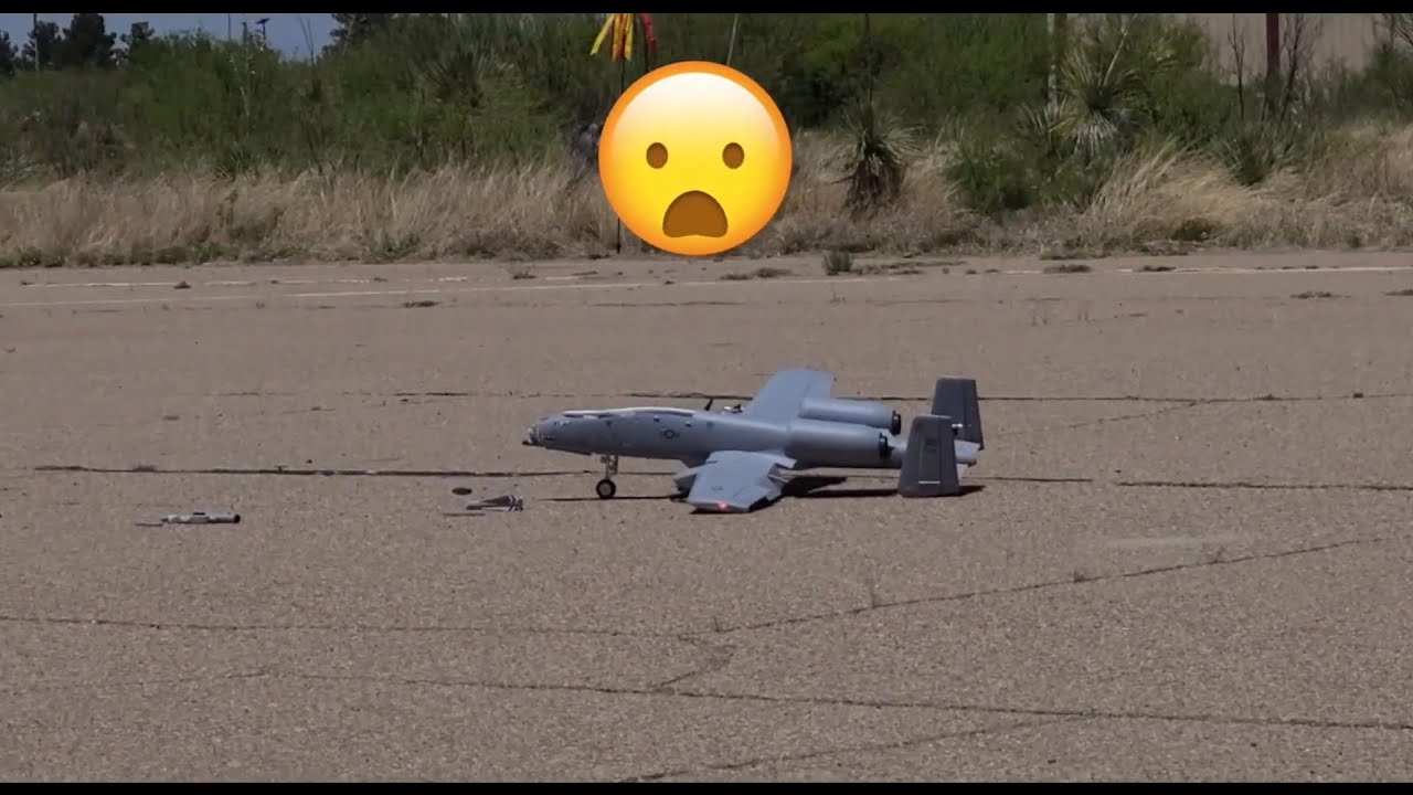 Freewing A-10 80mm Crash landing and Redemption flight after repairs ...