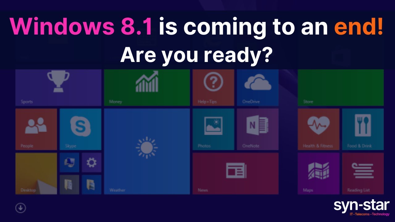 Windows 8.1 support end. Are you ready? - YouTube