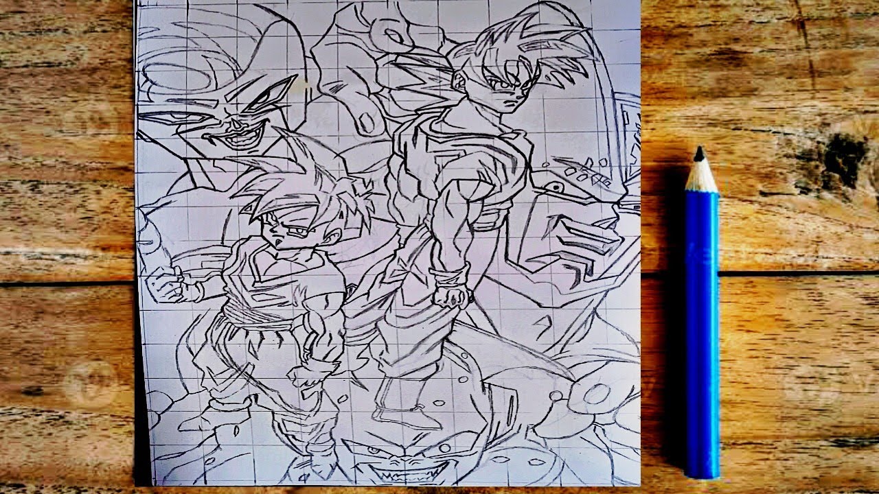 How to draw Dragon Ball Z Characters| Drawing Dragon Ball Z Characters ...