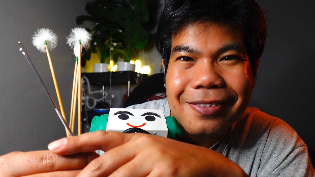 ASMR Thai | Ear Cleaning 💨 Blowing (No Talking) แคะหู ปั่นหู เป่าหู ทำ ...