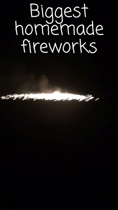 Biggest homemade firework, best party idea - YouTube