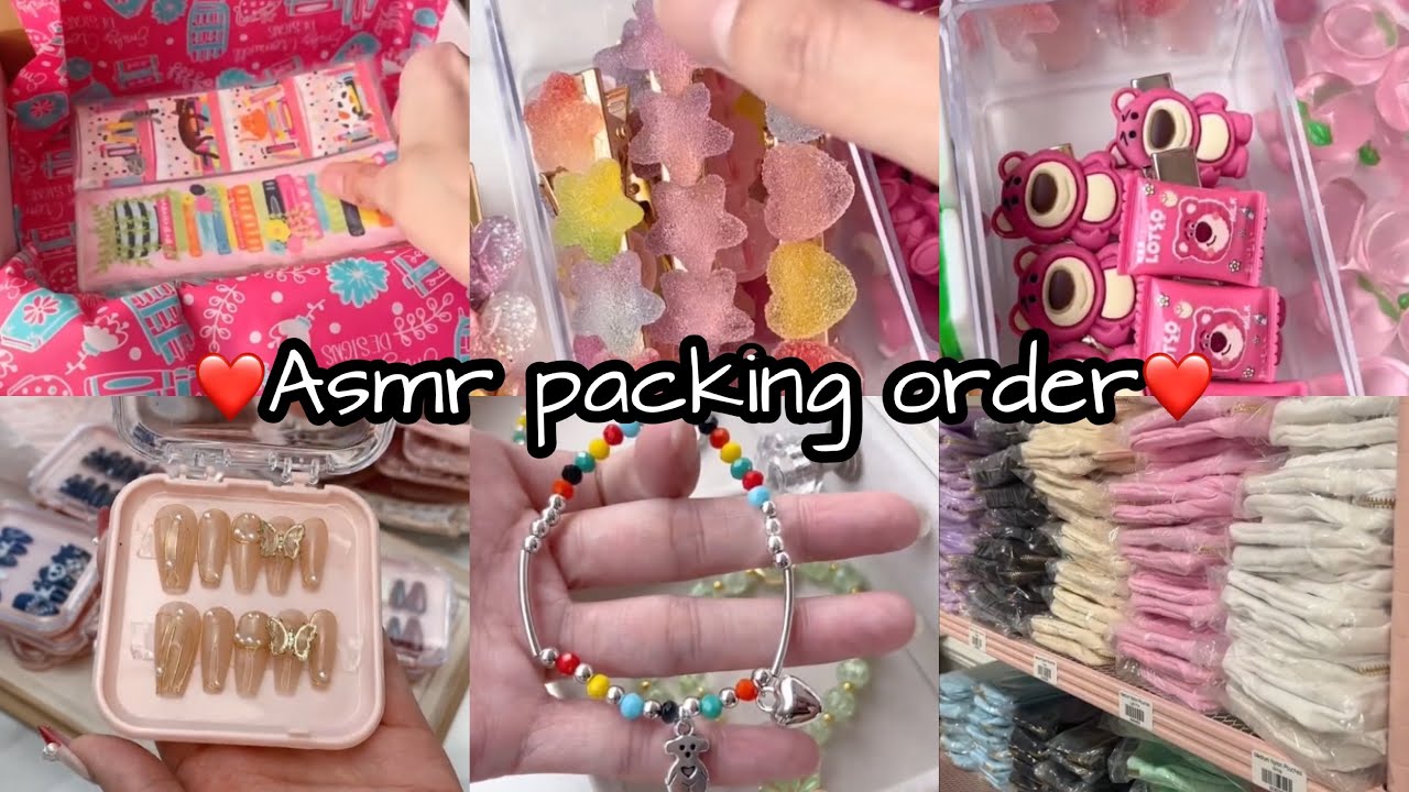 ASMR packing order #2 Tiktok compilation | Asmr luna - YouTube