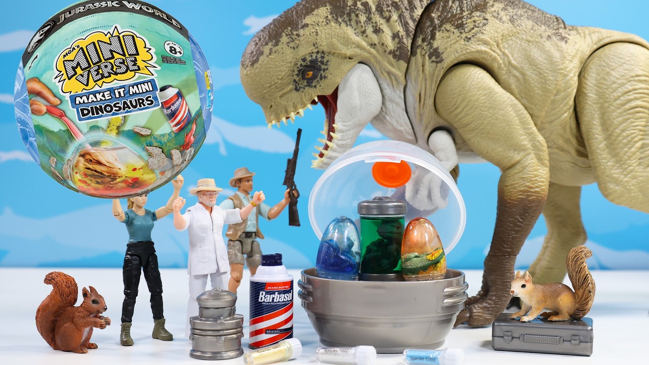 Make it Mini Dinosaur Jurassic World Mini Verse Egg Lab Experiments ...
