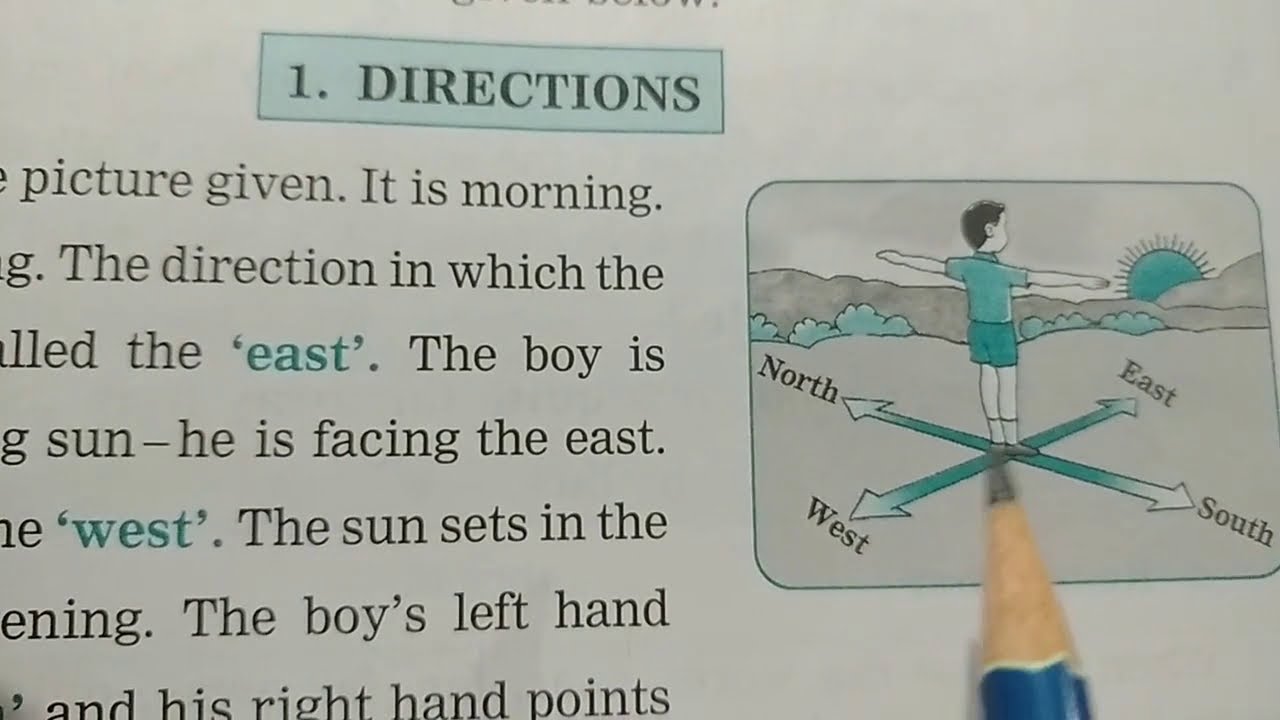 VIKAS STD 2 EVS UNIT 4 CHAPTER 13 DIRECTION, DISTANCE AND TIME - YouTube