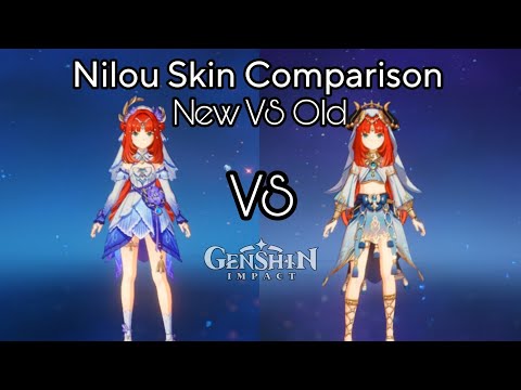 Nilous NEW SKIN VS Old Skin Comparison - Genshin Impact
