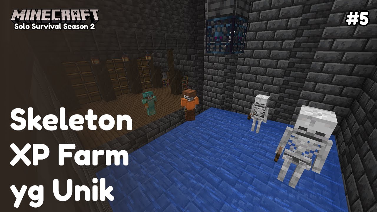 Membuat Skeleton XP Farm yang Berbeda - Minecraft Survival Indonesia ...